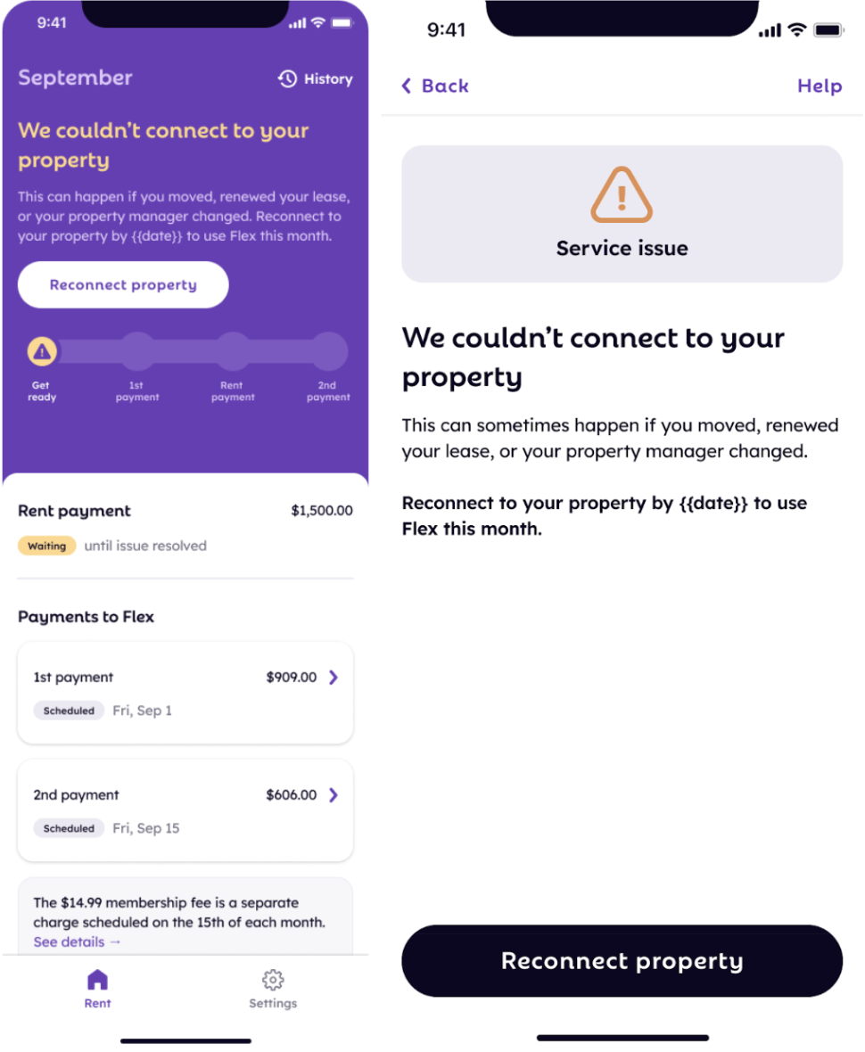 Service Issue Reconnect Your Property Flex Help Center 